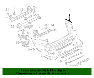 51127430530 - 2018-2024 BMW Bumper Cover Gasket (51-12-7-430-530) | BMW ...