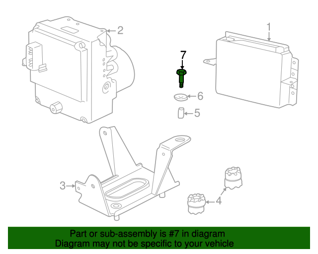 Genuine BMW 07-11-9-913-101 | ABS Pump And Motor Assembly Bolt | FREE ...