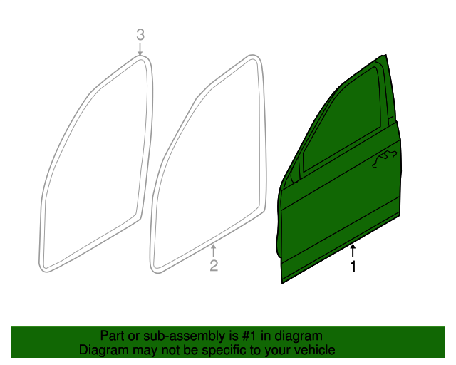 Genuine BMW 41-00-9-628-763 | Door Shell | FREE Shipping on Most Orders ...