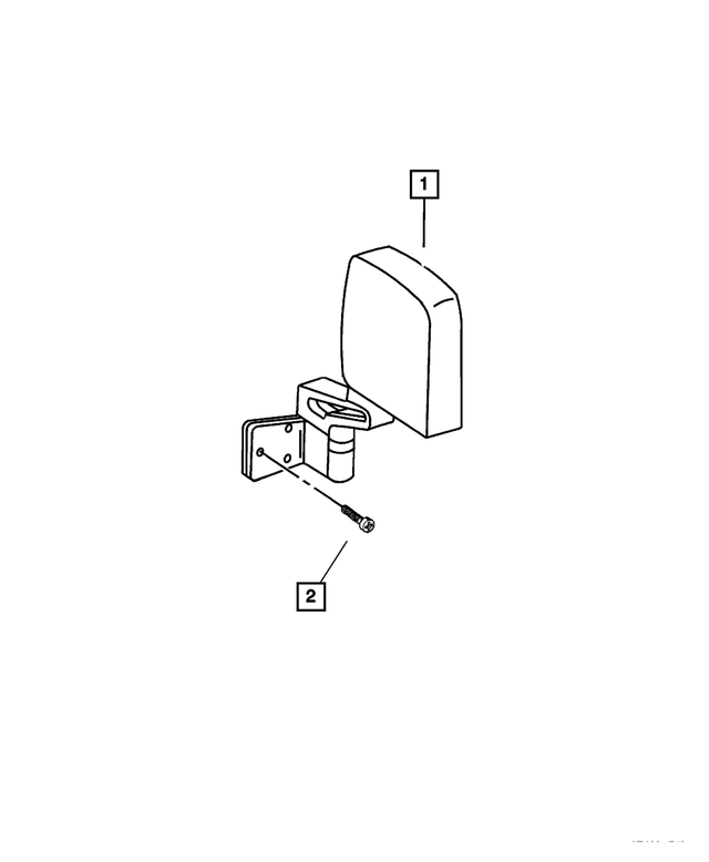 Mopar Outside Rear-View Mirror, Right 82215331AC | Auto Parts