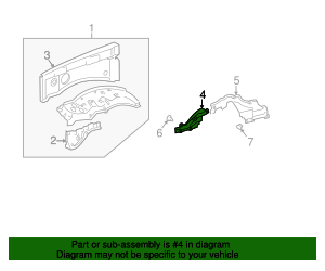 53737-60070 - Inner Seal - 1998-2007 Lexus LX470 | MyLexusParts