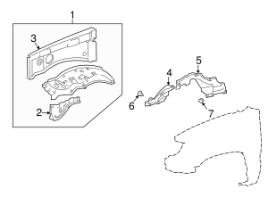 2000-2007 Lexus LX470 Upper Rail 53706-60030 | OEM Parts Online