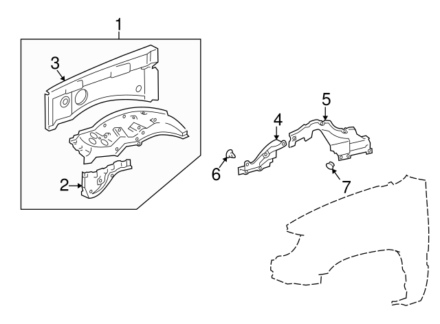 2000-2007 Lexus LX470 Upper Rail 53706-60030 | OEM Parts Online