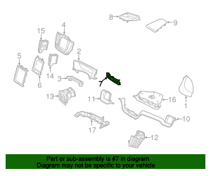 2018-2020 Volvo XC60 Center Panel 31477814 | TascaParts.com