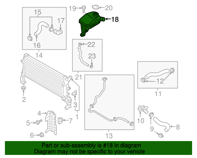 2017-2020 Hyundai Reservoir Tank 25430-F2400 | HyundaiParts.Online