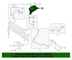 2017-2020 Hyundai Reservoir Tank 25430-F2400 | OEM Parts Online