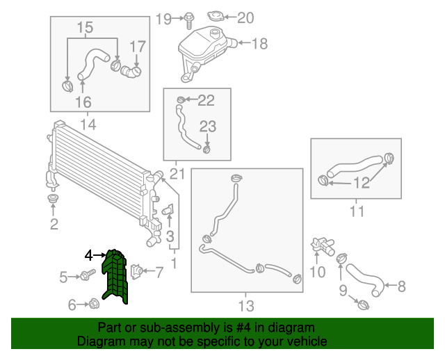 29136-F2200 - Radiator Support Baffle 2017-2018 Hyundai Elantra ...