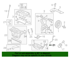 91315-5A2-A01 - Engine Oil Dipstick Tube O-Ring 2015-2019 Honda CR-V ...