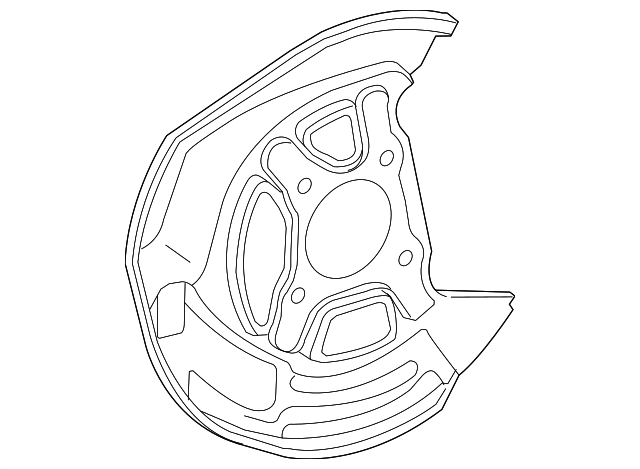 2006-2015 Lexus IS350 IS250 GS300 Left Driver Side Brake-Backing Plate ...