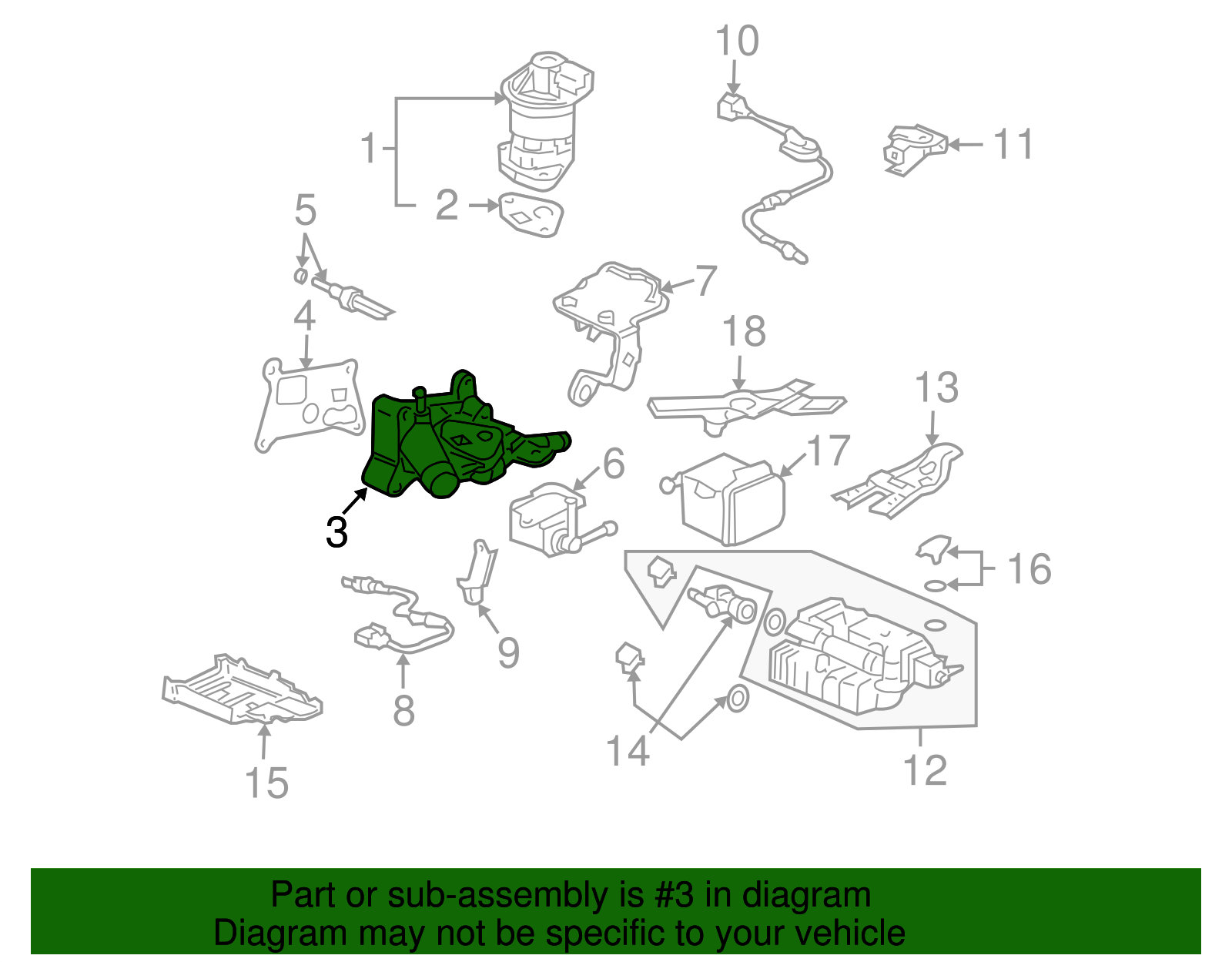 18712-RAA-A00 - Egr Chamber 2003-2007 Honda Accord | Honda Parts Online