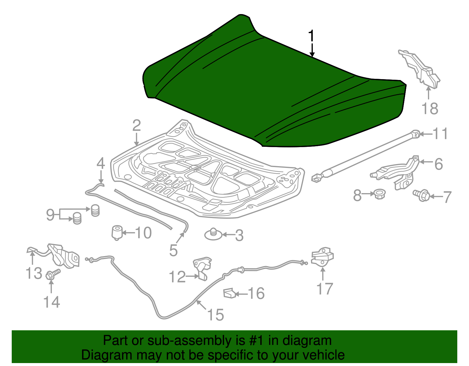 Hood 84922347 | Chevy Parts Pros
