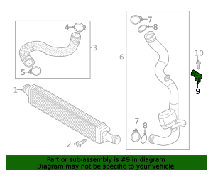 2015-2024 Audi Air Charge Temperature Sensor 06K-907-386-D | OEM Parts ...