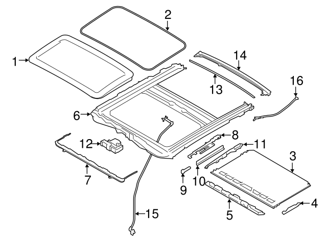 Genuine BMW 54-10-7-360-212 | Rail | FREE Shipping on Most Orders $499 ...