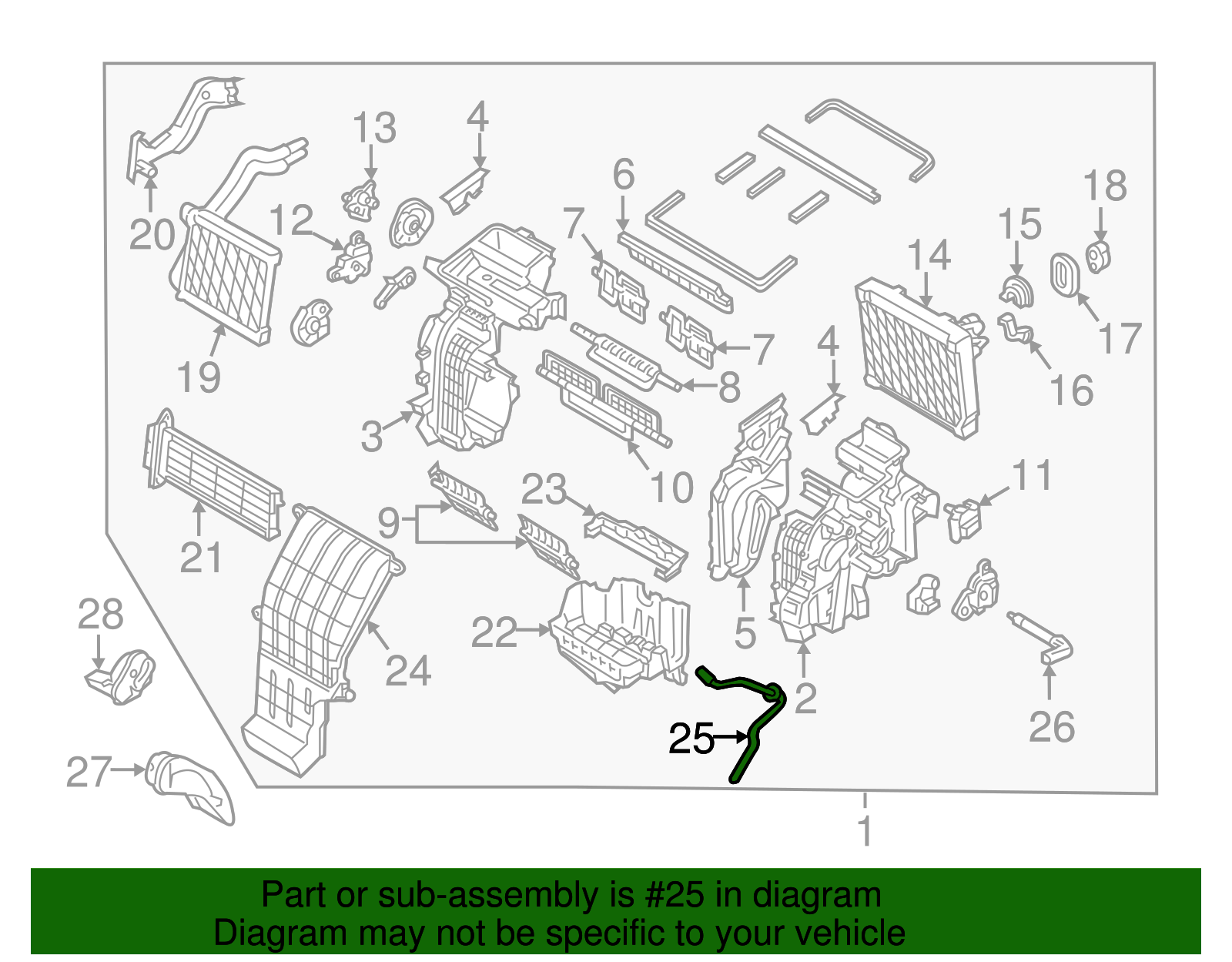2017-2022 Hyundai Ioniq Drain Hose 97173-G2000 | Hyundai Wholesale Direct