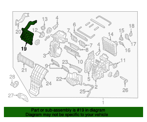 97138-G2000 - HVAC Heater Core 2017-2022 Hyundai Ioniq ...