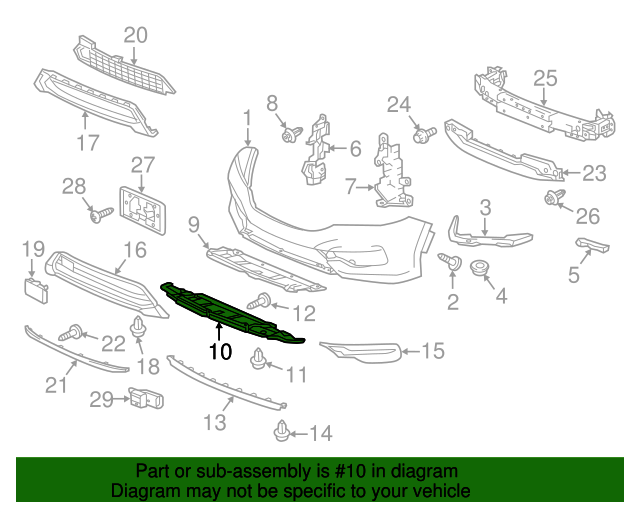71105-T2F-A50 - Extension Panel 2016-2017 Honda Accord | Honda Parts Online