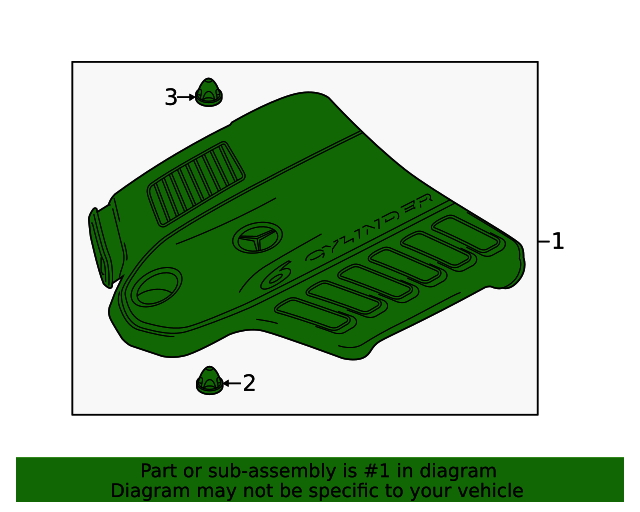 256-010-04-03 - Engine Cover 2019-2023 Mercedes-Benz | AutoNationParts.com