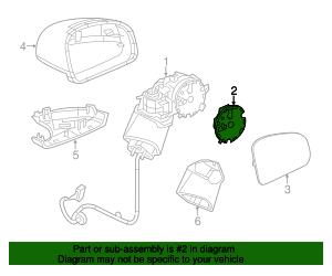 203-820-57-42 - Door Mirror Drive Motor 2009-2020 Mercedes-Benz ...