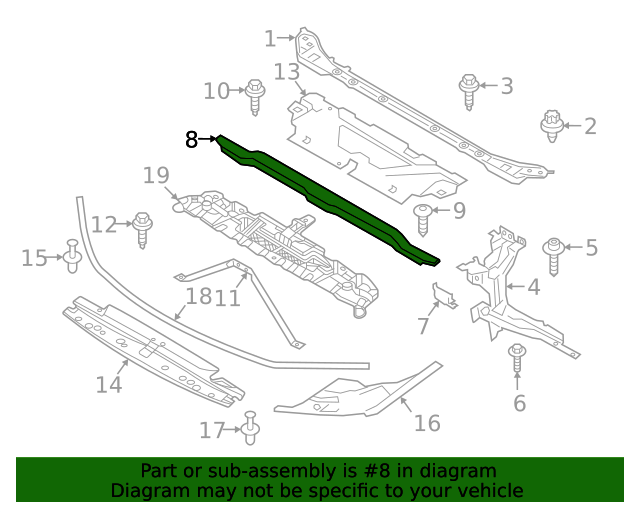 Genuine BMW 51-64-5-A05-B94 | Front Support | FREE Shipping on Most ...