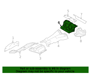 51-48-7-340-982 - Heat shield, rear muffler, front 2019-2024 BMW ...