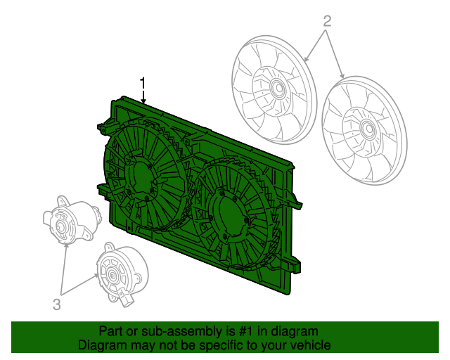2007-2012 GM Engine Cooling Fan Shroud 20757667 GM | GMPartsDirect.com