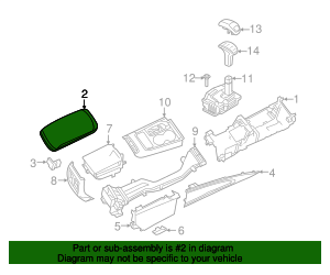 2022 Jeep Grand Cherokee WK Armrest 6NZ18DX9AA | TascaParts.com