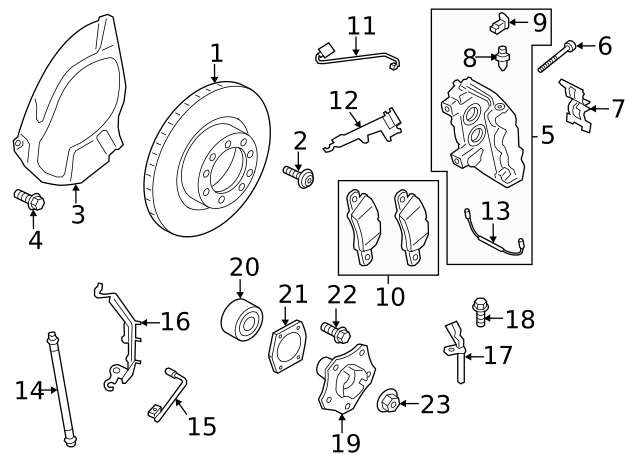 2018-2024 Porsche Disc Brake Rotor Front Left 9P1-615-301-J | Sunset ...
