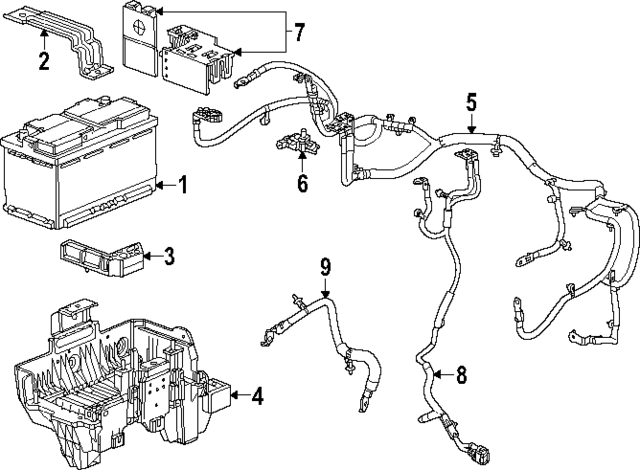 2023-2024 GM Hold Down Strap 85599700 | Chevy Parts Pro