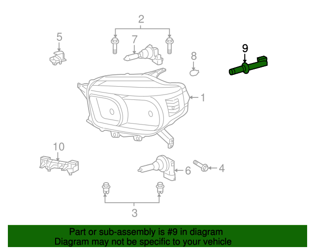 2008-2013 Toyota Socket 81125-48470 | Toyota Parts Center
