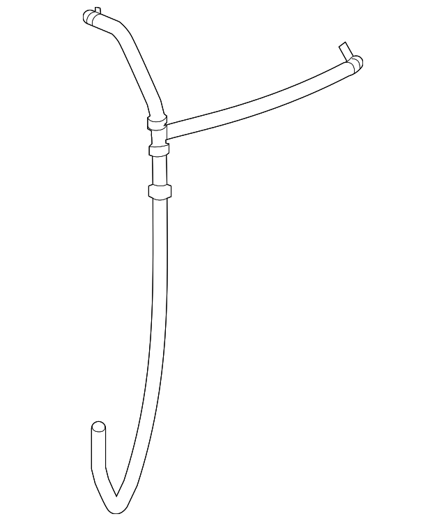 2005-2010 Mopar Heater Return Tube & Hose 55038125aa | TascaParts.com