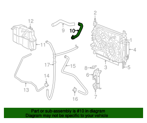 2007-2010 Mopar Hose 55038119AA | TascaParts.com