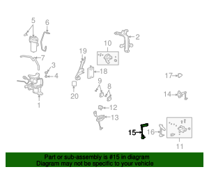 2001-2006 Lexus LS430 Height Sensor Link 48907-50060 | OEM Parts Online