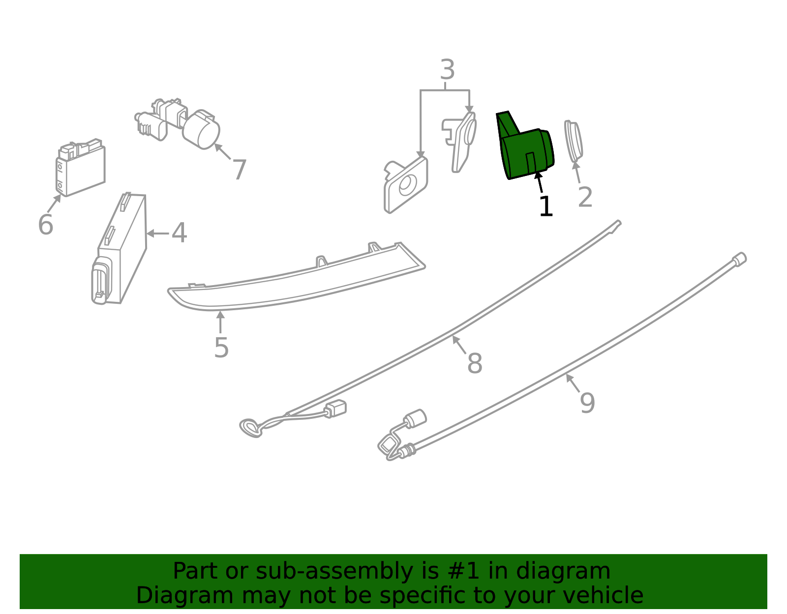 66207850461 - 2015-2021 BMW Park Sensor (66-20-7-850-461) | BMW of ...
