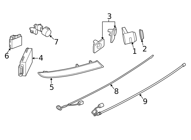 66207850461 - 2015-2021 BMW Park Sensor (66-20-7-850-461) | BMW of ...