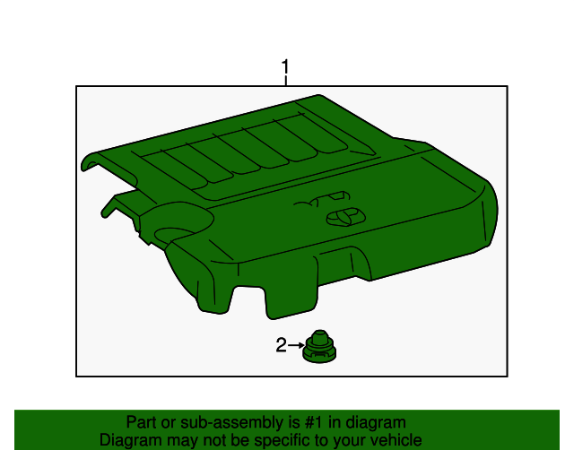 11209-0P080 - Engine Cover For 2007-2018 Lexus ES350 | Lexus OE Parts