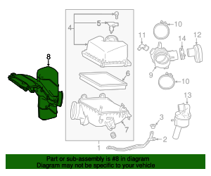 2016-2022 Lexus RX350 Air Inlet Duct 17750-0P060 | OEM Parts Online