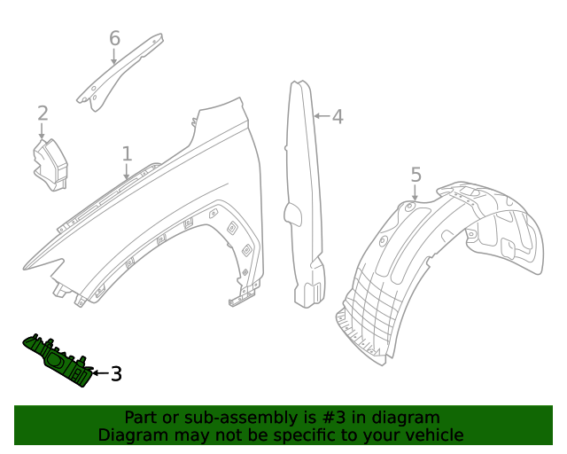 86552-K5000 - Bumper Guide 2022-2024 Hyundai Santa Cruz | AutoNation Parts
