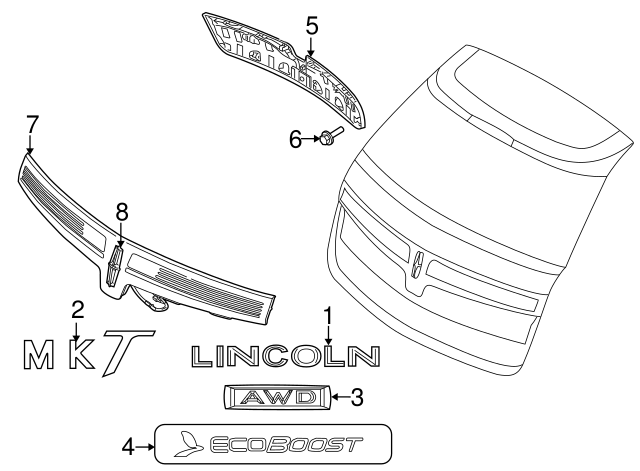2010-2023 Ford Headlamp Assembly Screw -W714994-S900 | TascaParts.com