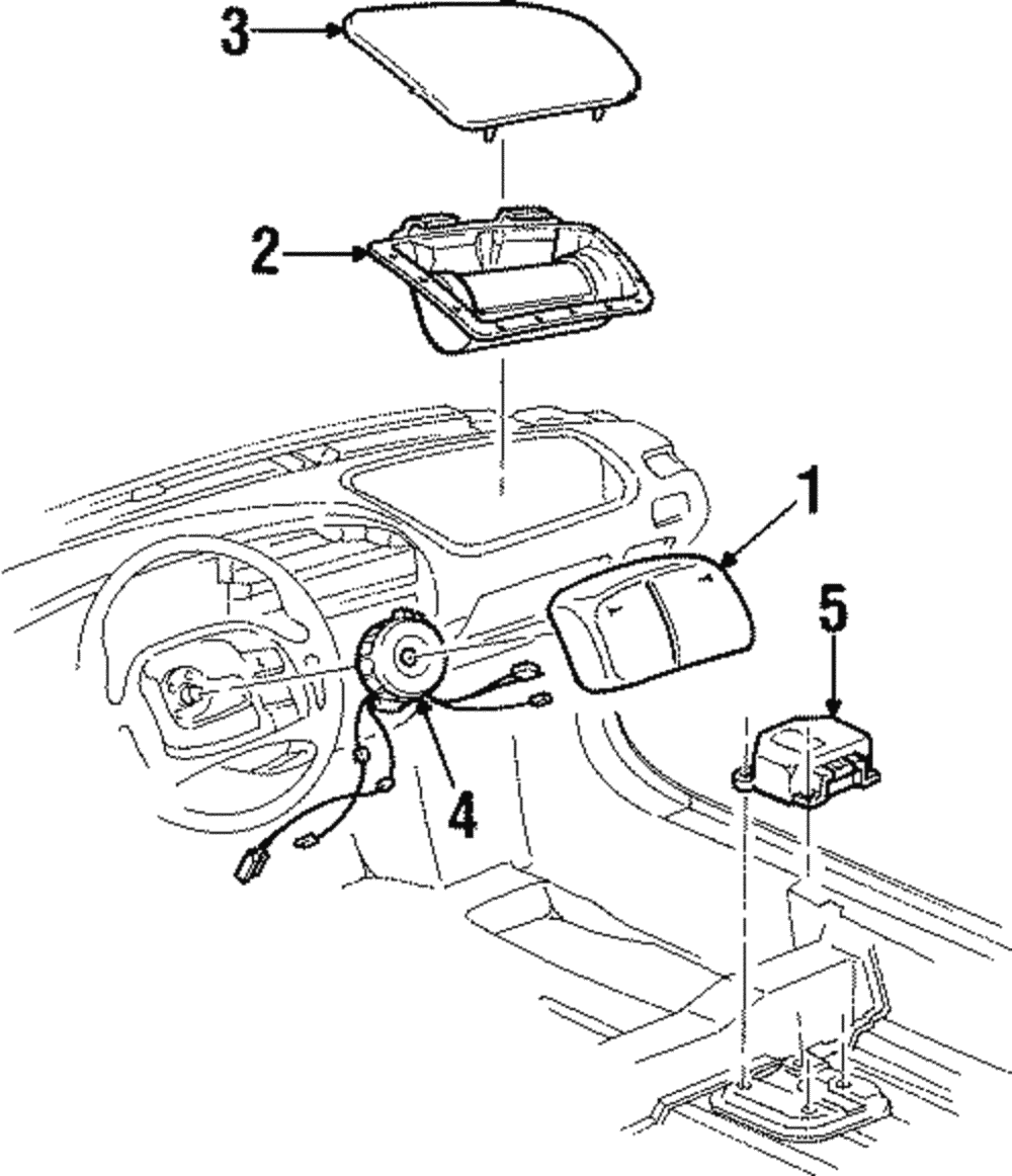 19244540 - Airbag Sensing and Diagnostic Module 1999-2003 Pontiac Grand ...
