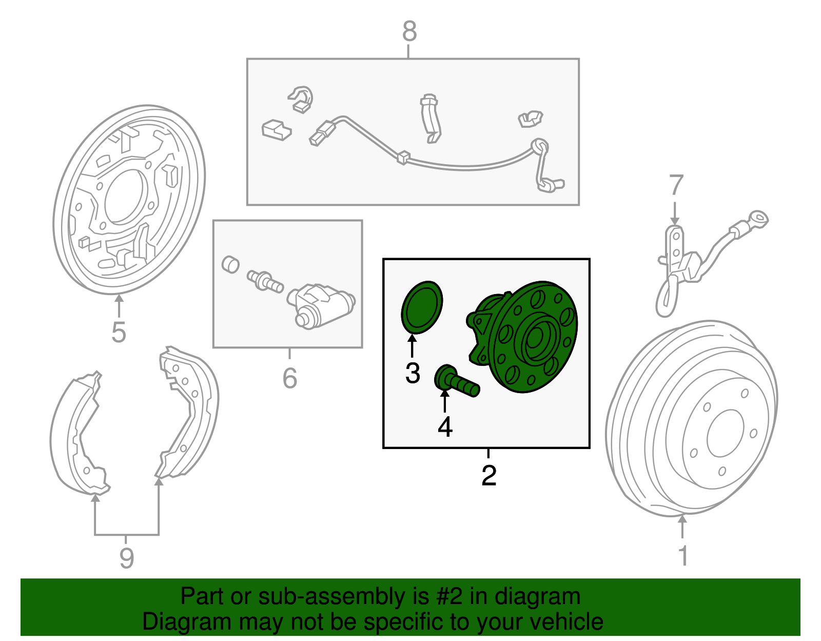 2012 Honda Civic Hub & Bearing Assembly 42200-TR0-901 | OEM Parts Online