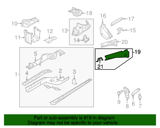 2009-2020 Volkswagen Upper Rail 5N0-810-135 | QuirkParts