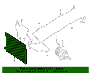 Genuine OEM Condenser | 4535000054 | Fits Select 2016-2019 Smart ...