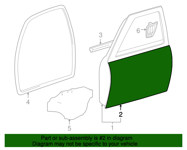 67112-04080 - Outer Panel 2005-2015 Toyota Tacoma | Bam Wholesale Parts