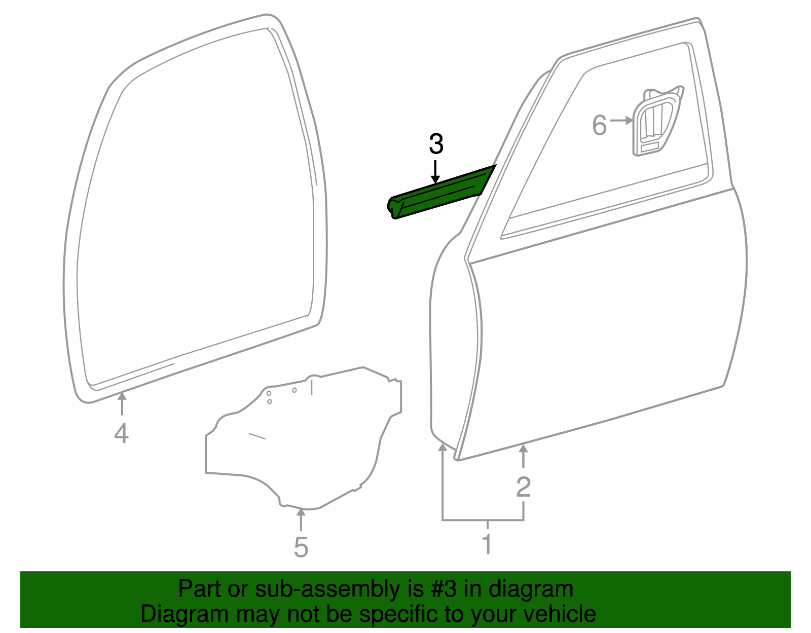 2005-2015 Toyota Tacoma 2005-2015 Toyota Tacoma - Door Window Belt ...