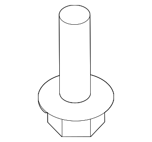 9YA0-10-502 - Splash Shield Screw - 1999-2015 Mazda | Mazda Swag
