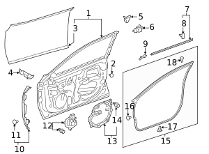 90541-09143 - Door Shell Bumper 2009-2023 Toyota | Longo Toyota Parts