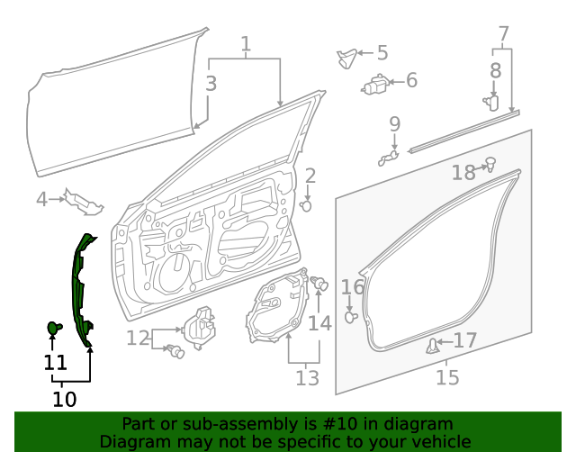 67865-07010 - Front Weather-Strip - 2019-2022 Toyota Avalon | OEM ...
