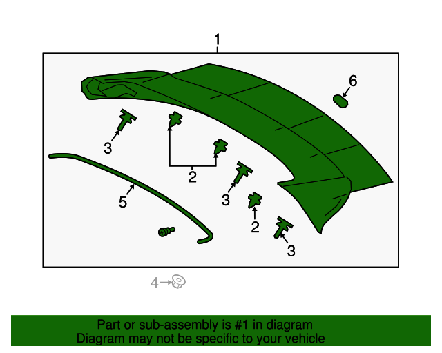 76085-42903-D3 - Spoiler 2016-2018 Toyota RAV4 | AutoNation Parts