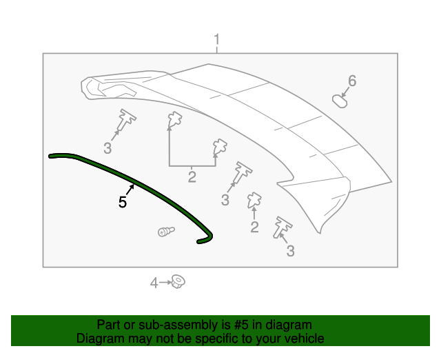 76872-0R030 - Rear Spoiler Protector - 2013-2018 Toyota RAV4 | Lithia ...