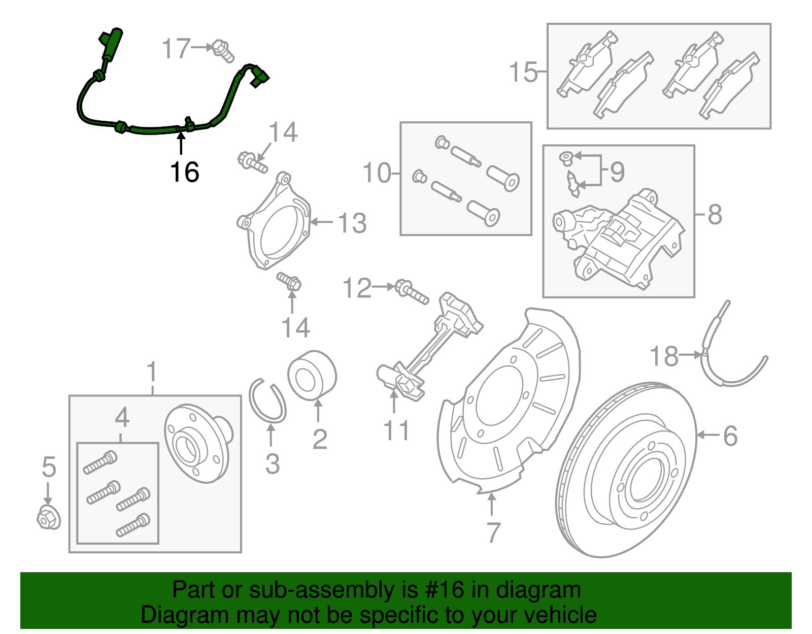 2018-2019 Ford EcoSport Motorcraft™ ABS Sensor BRAB-637 | OEM Parts Online